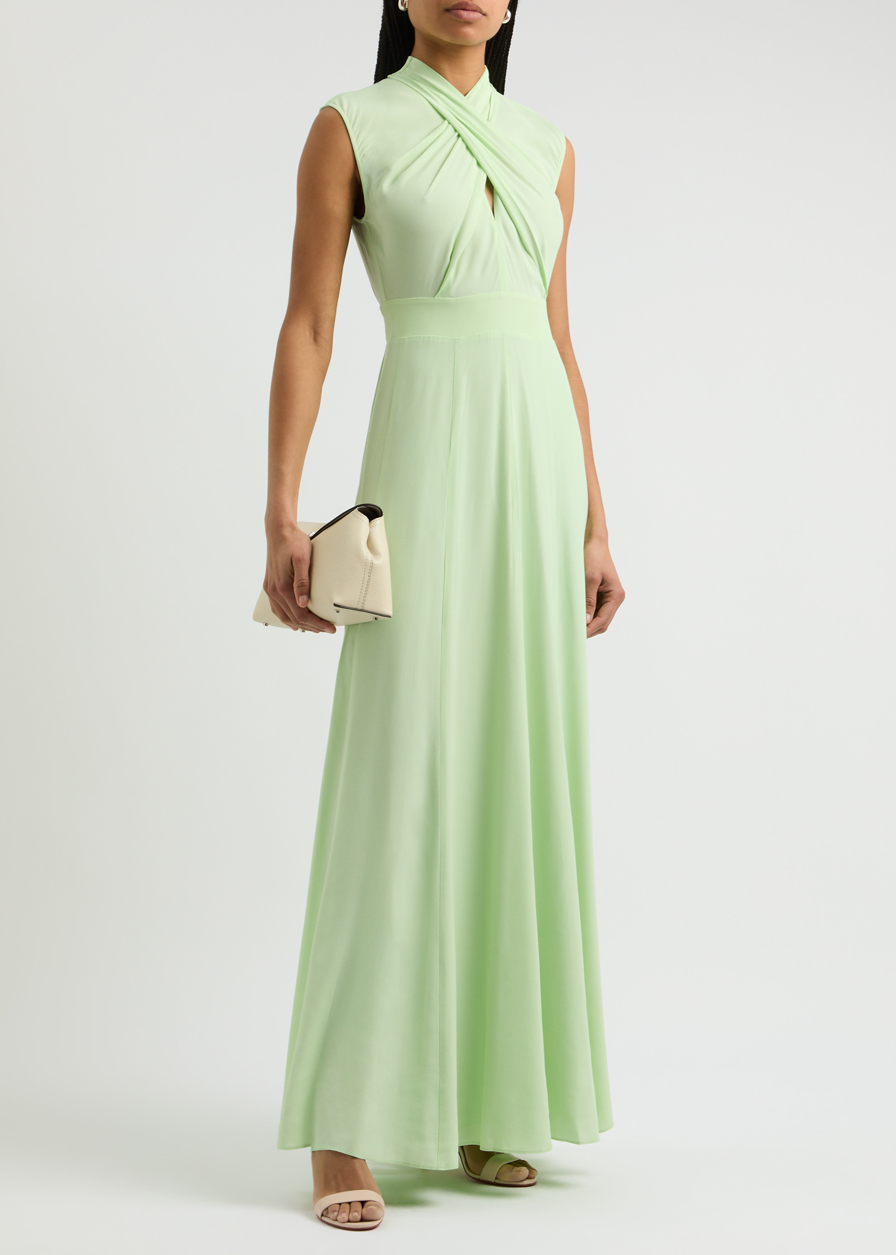 DIANE VON FURSTENBERG Mallery cross-over maxi dress | Harvey Nichols
