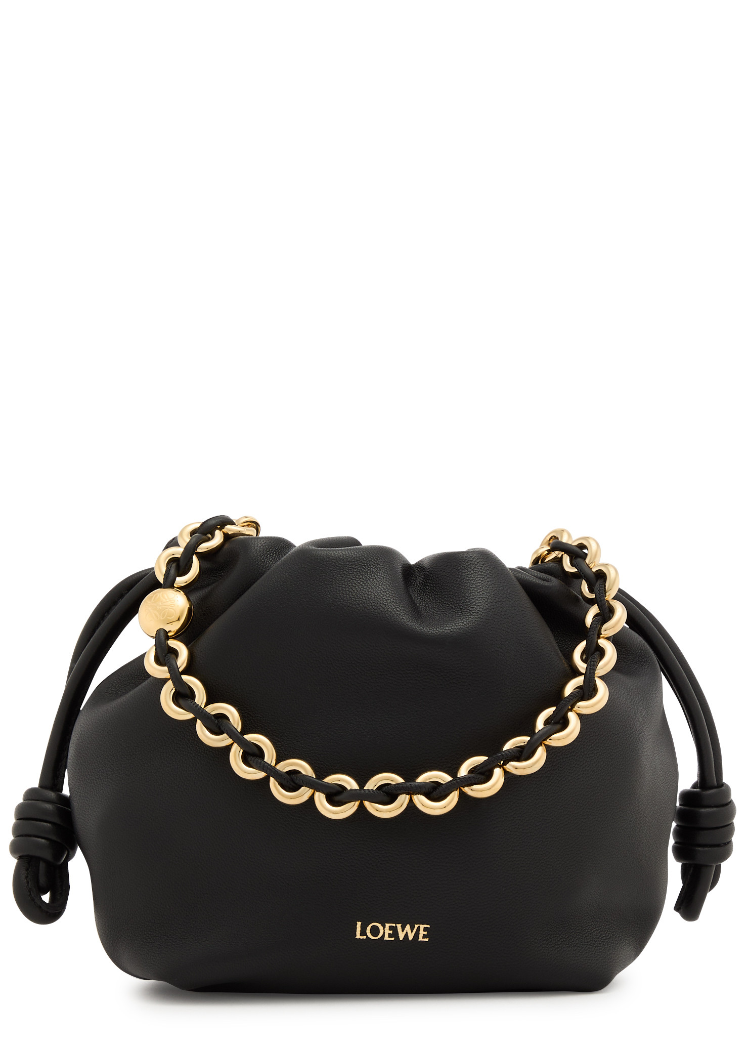 LOEWE Flamenco leather clutch | Harvey Nichols