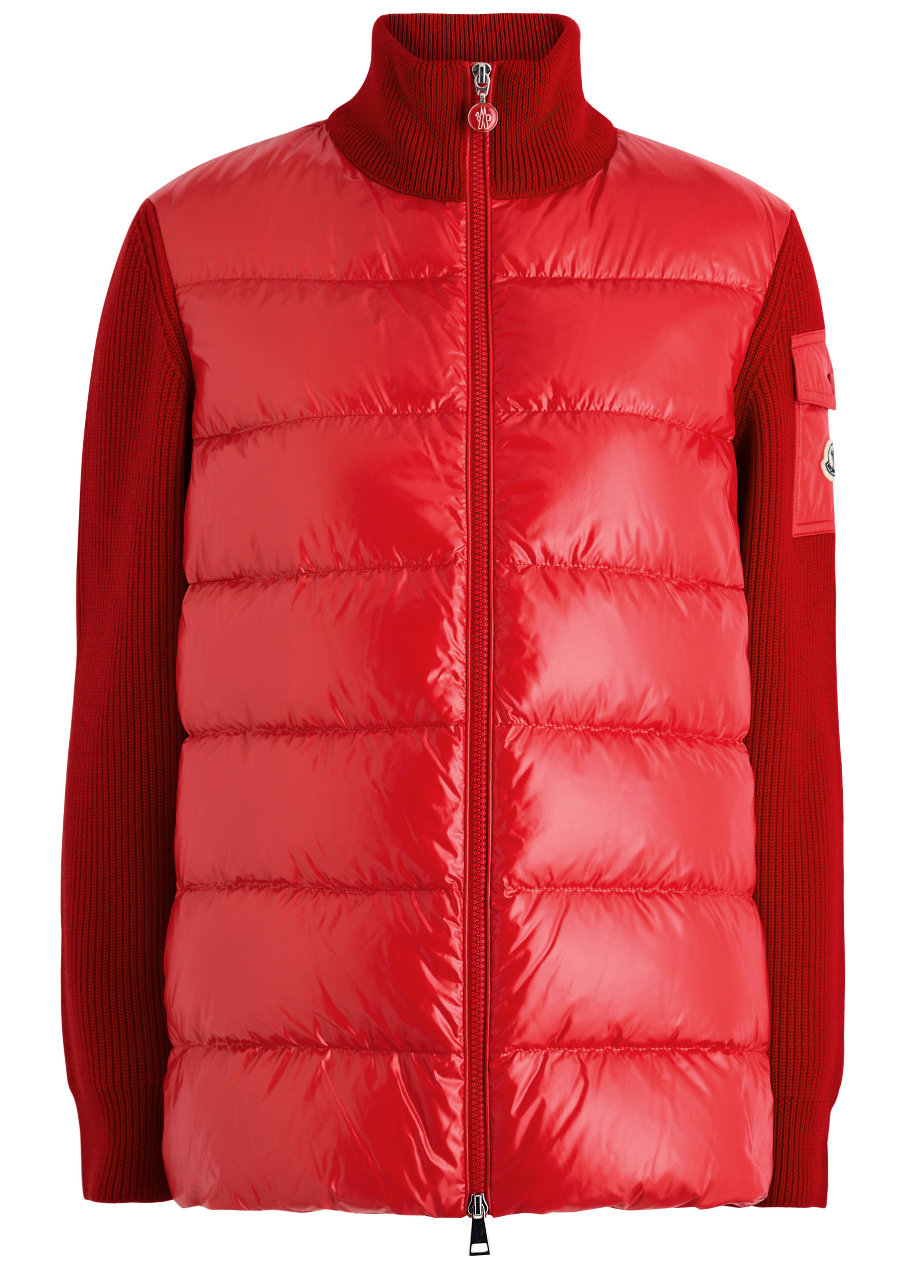 MONCLER Quilted shell and wool jacket | Harvey Nichols
