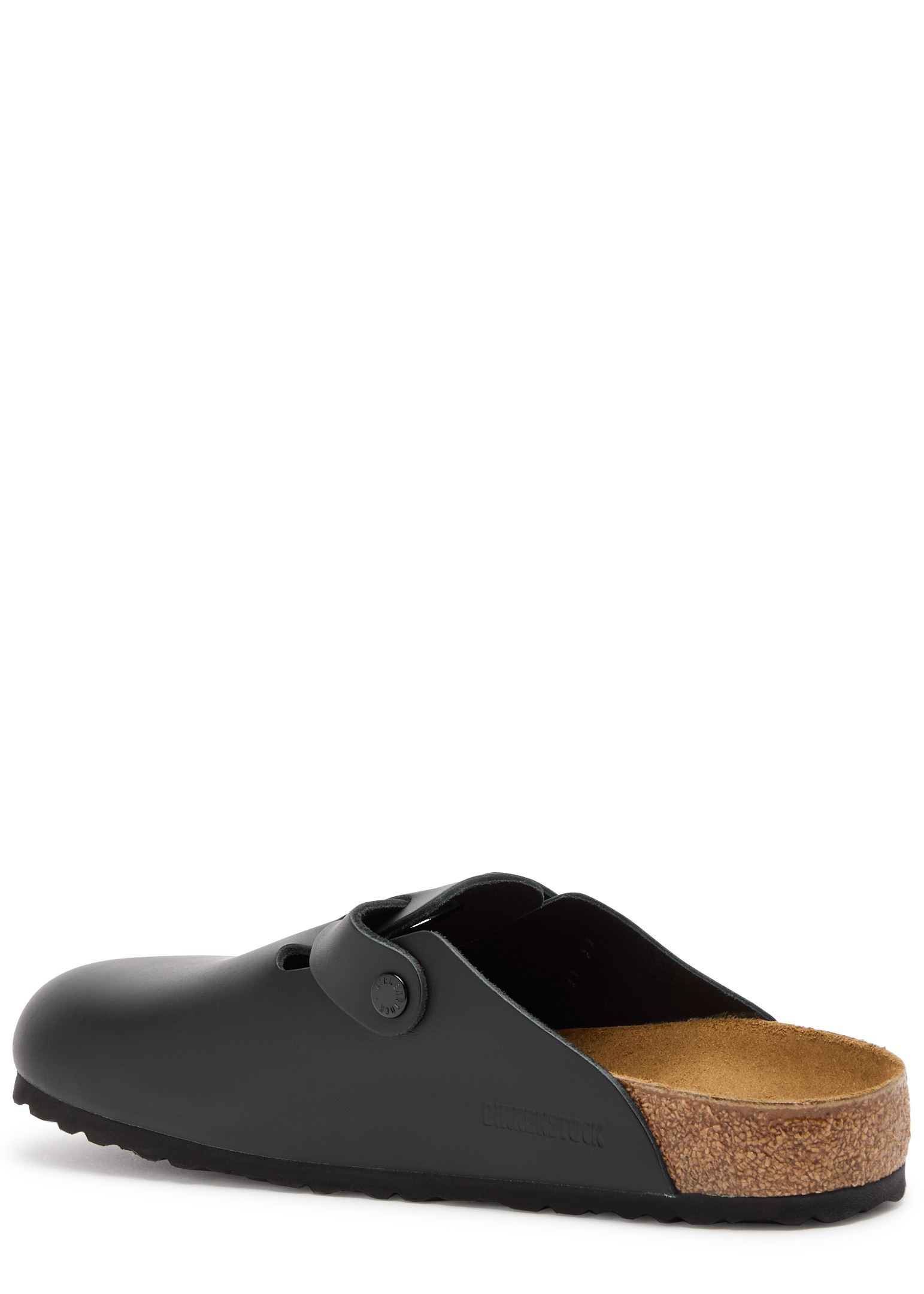 BIRKENSTOCK Boston leather sliders | Harvey Nichols