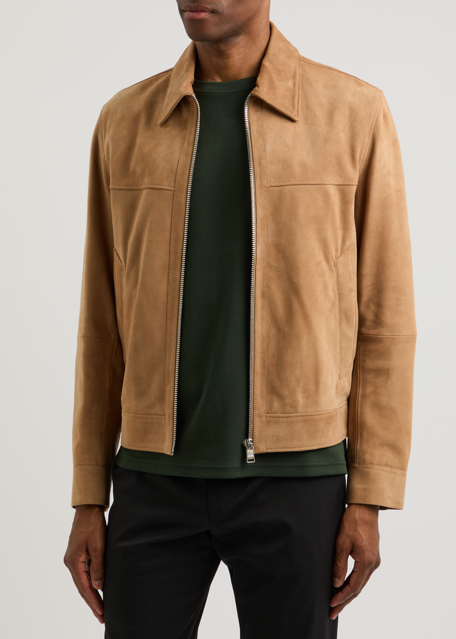 BOSS Suede jacket | Harvey Nichols