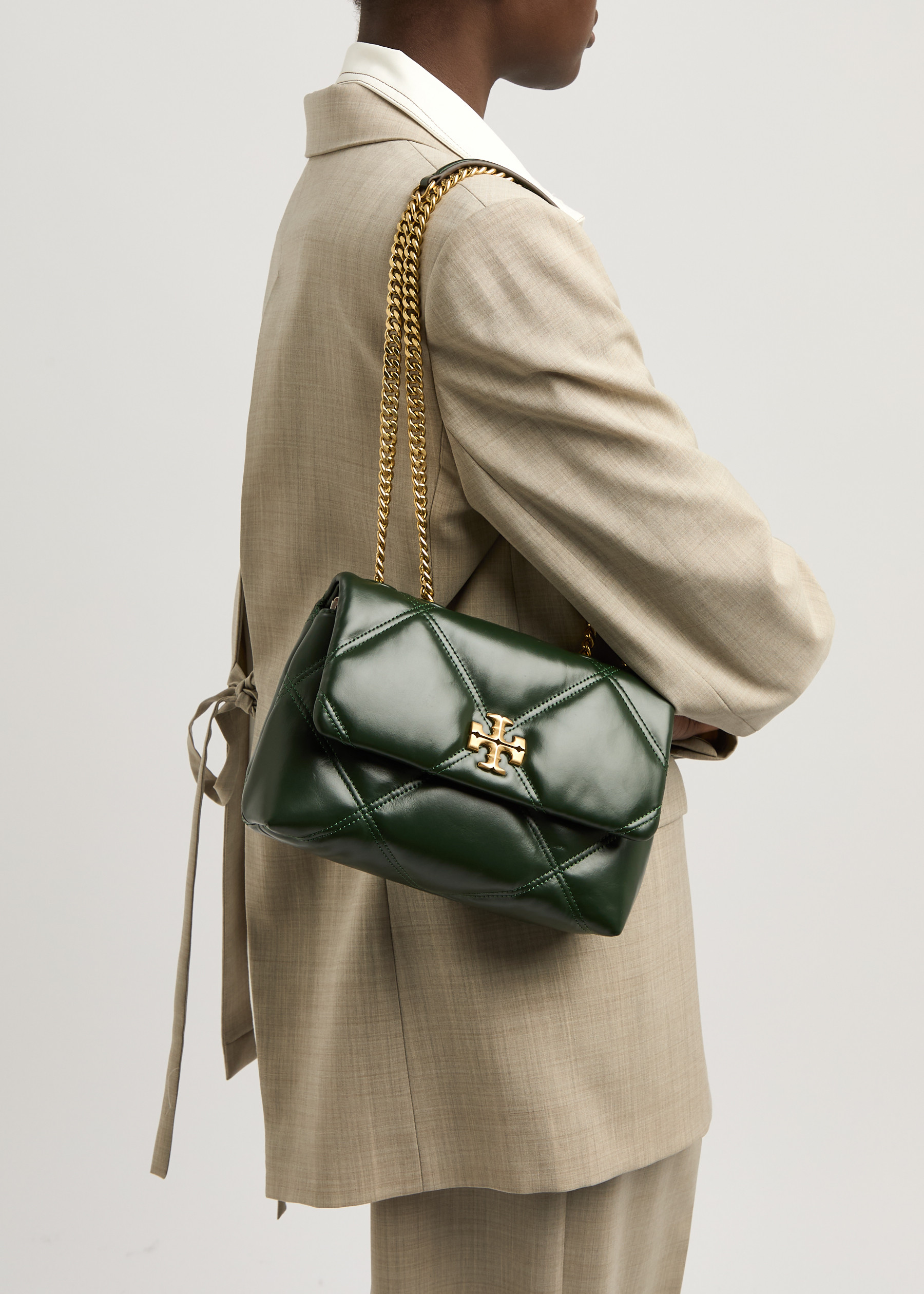 TORY BURCH Kira small quilted leather shoulder bag | Harvey Nichols