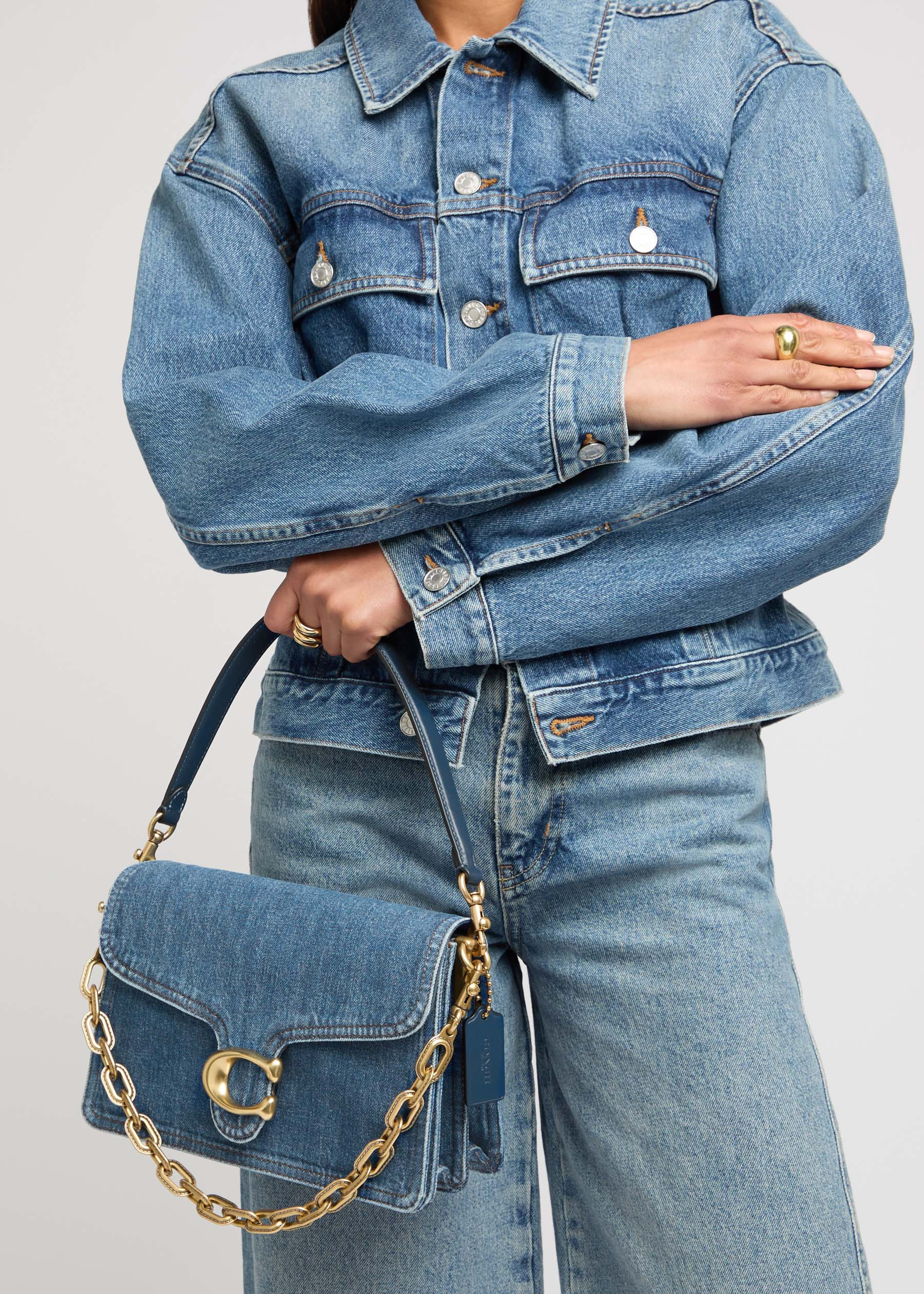 COACH Tabby denim shoulder bag | Harvey Nichols