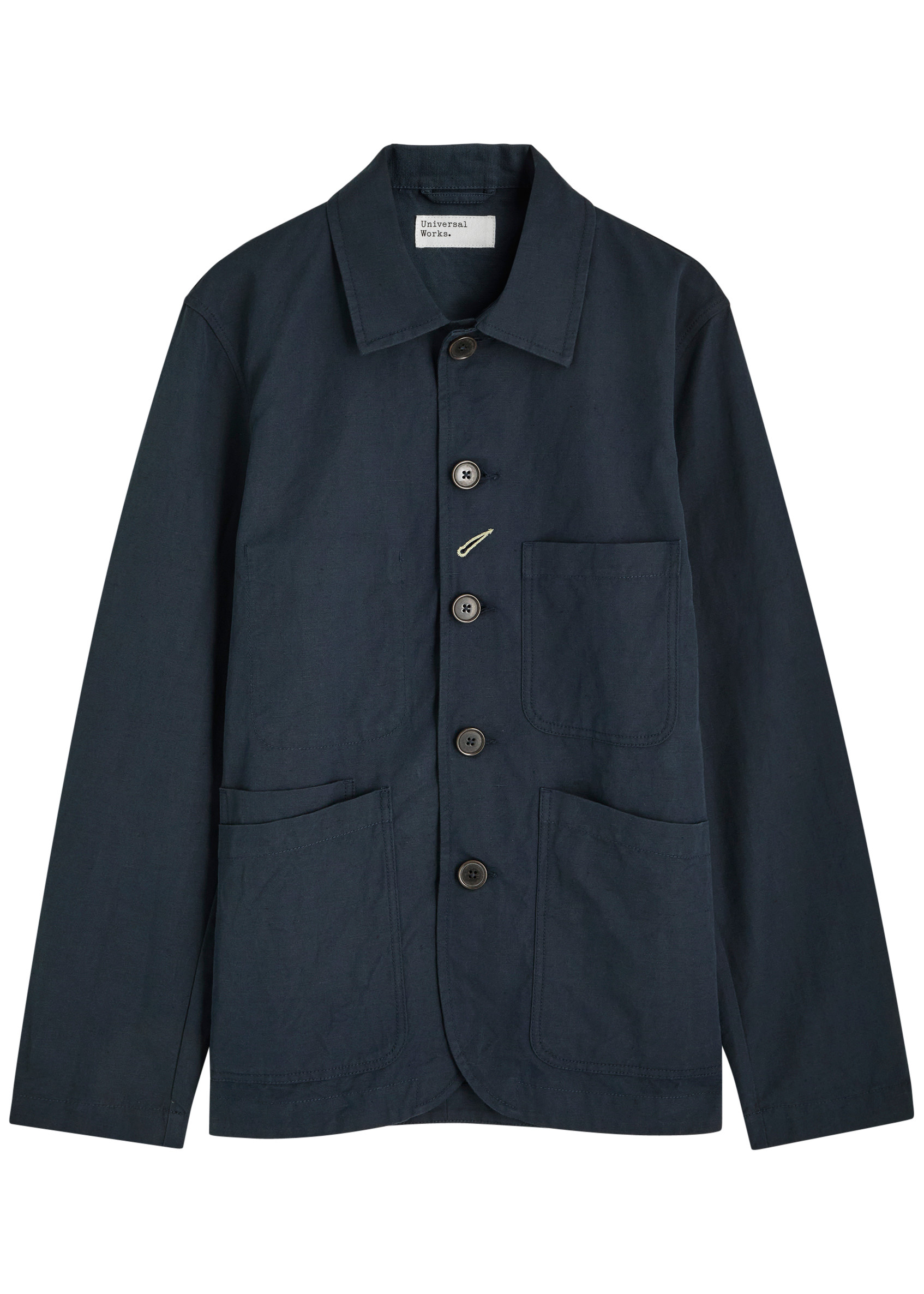 UNIVERSAL WORKS Bakers linen-blend overshirt jacket | Harvey Nichols