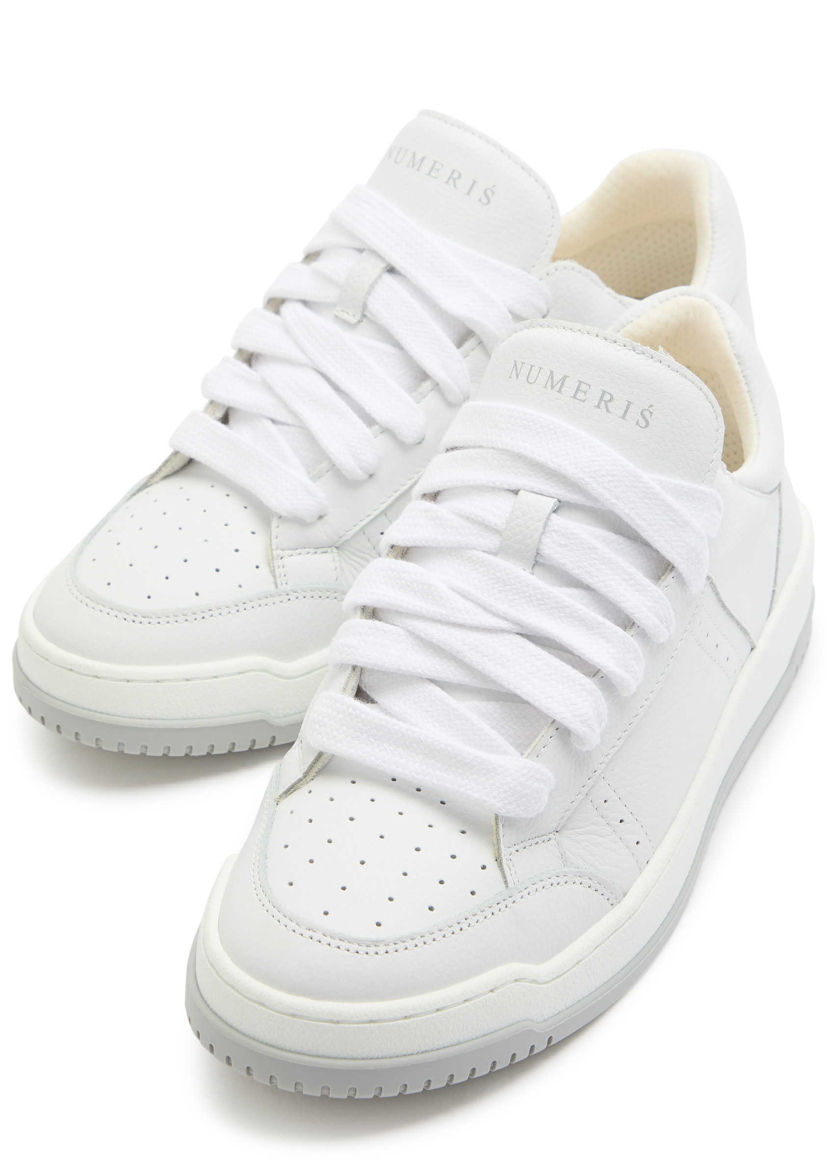 NUMERIS Arena Milk leather sneakers | Harvey Nichols
