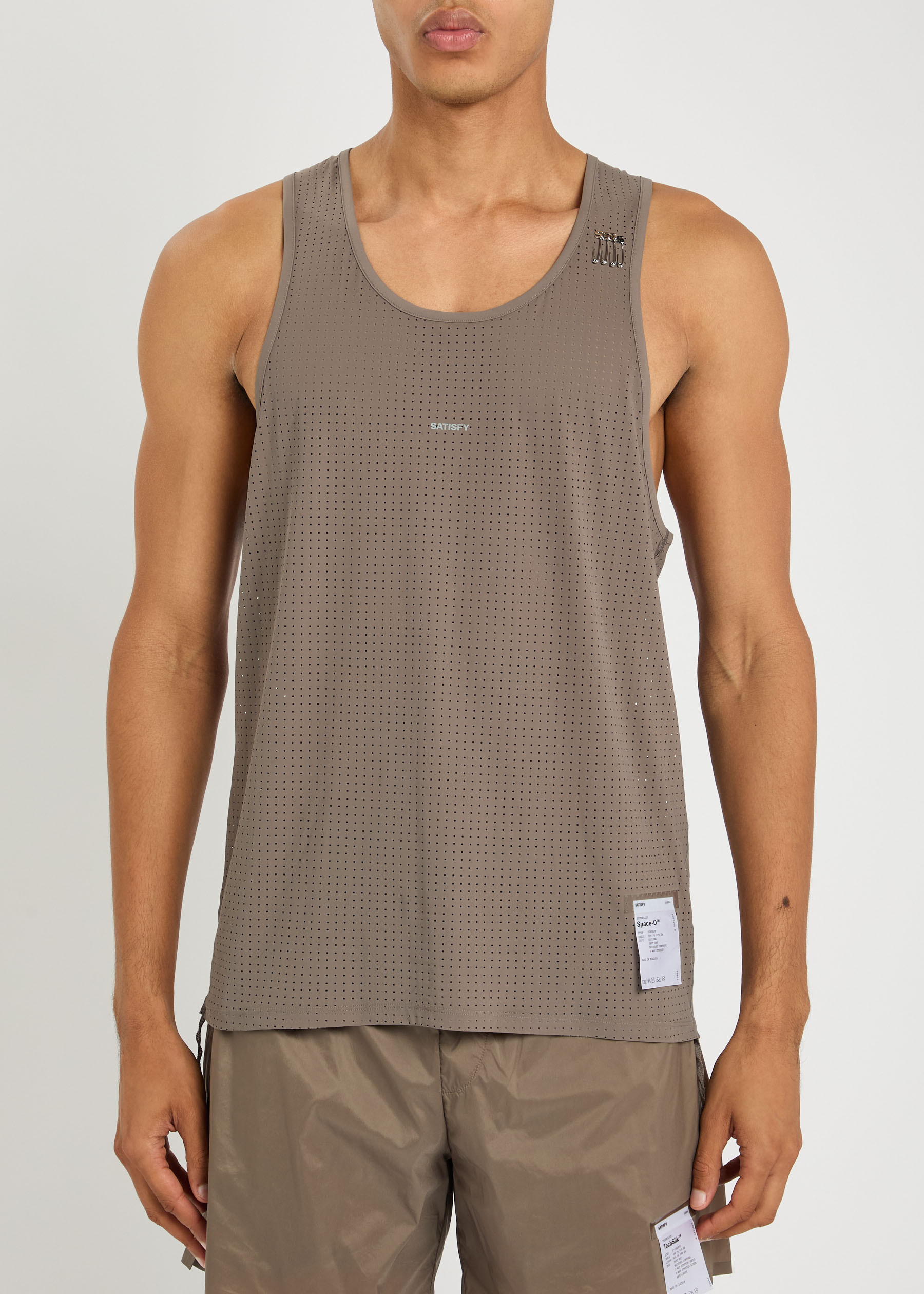 SATISFY Space-O perforated stretch-jersey vest | Harvey Nichols