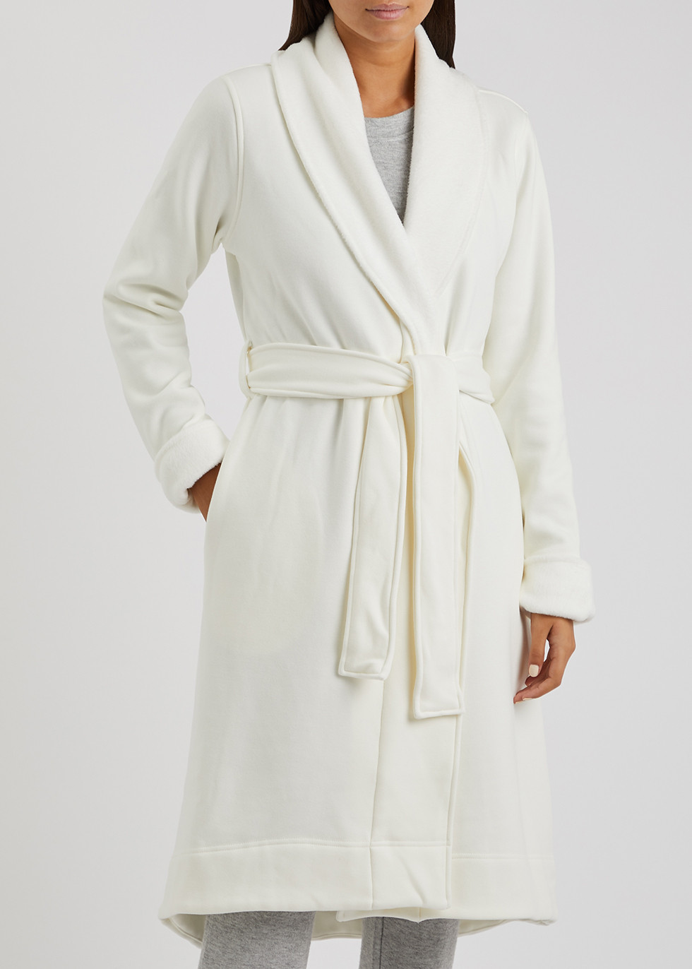 UGG Duffield II fleece-lined cotton-jersey robe | Harvey Nichols