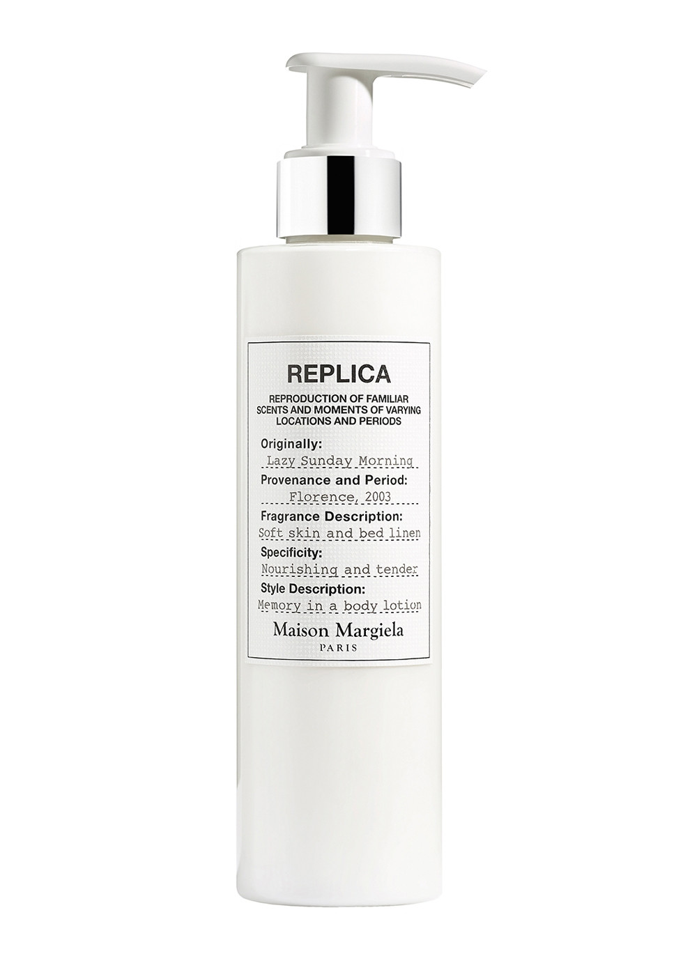 MAISON MARGIELA REPLICA Lazy Sunday Morning Body Lotion 200ml | Harvey ...