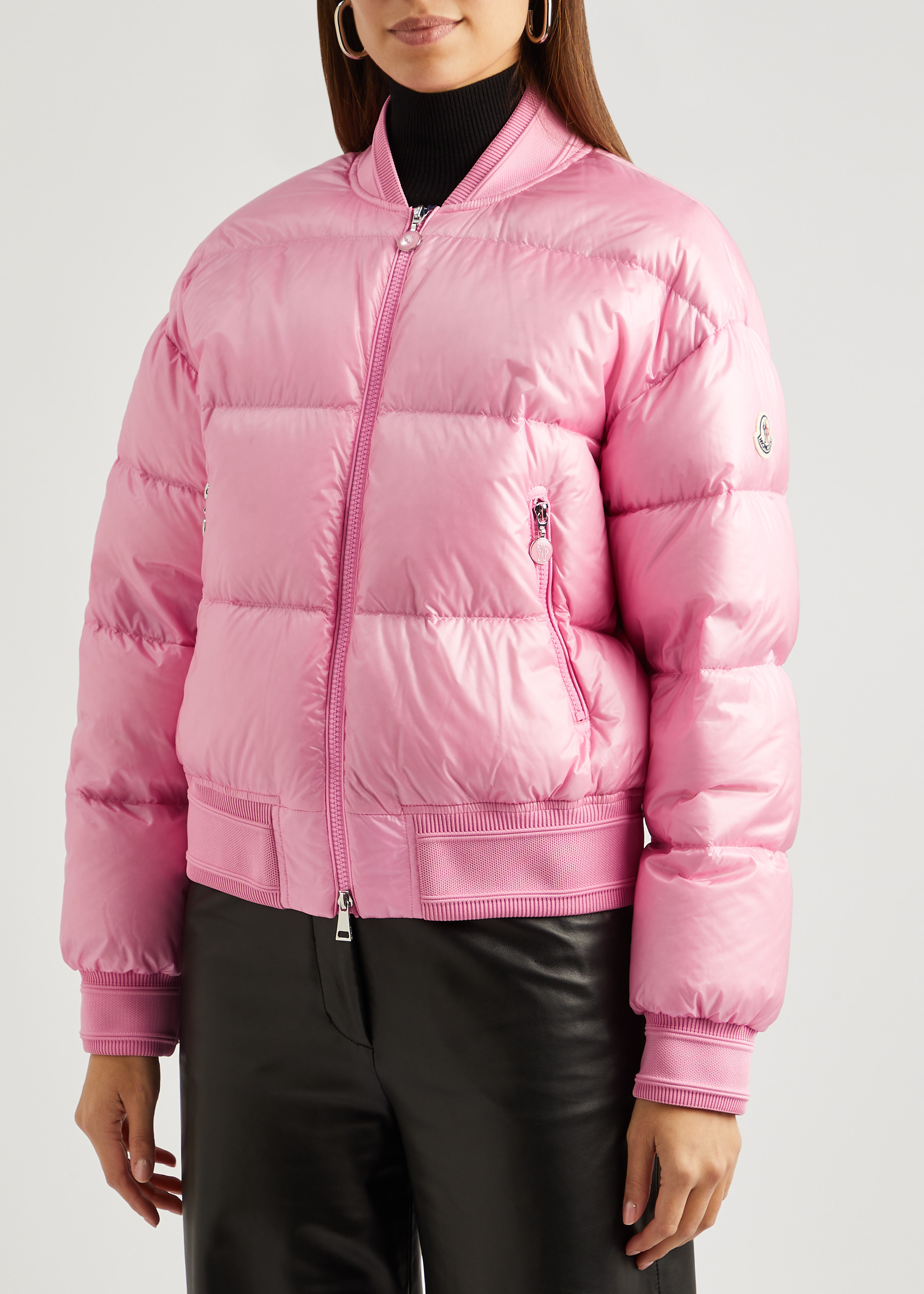 MONCLER Merlat quilted shell bomber jacket | Harvey Nichols