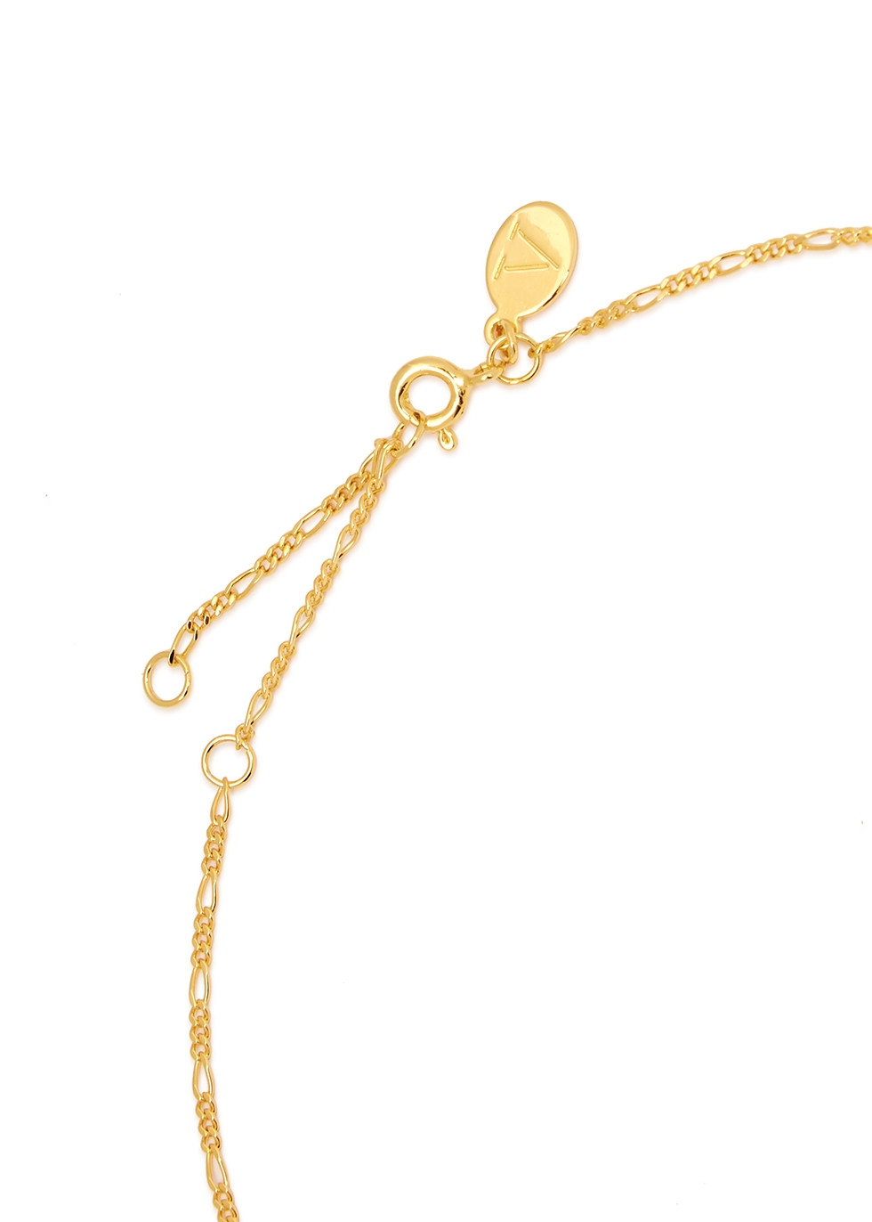 LAURA VANN Luna 18kt gold-plated necklace | Harvey Nichols