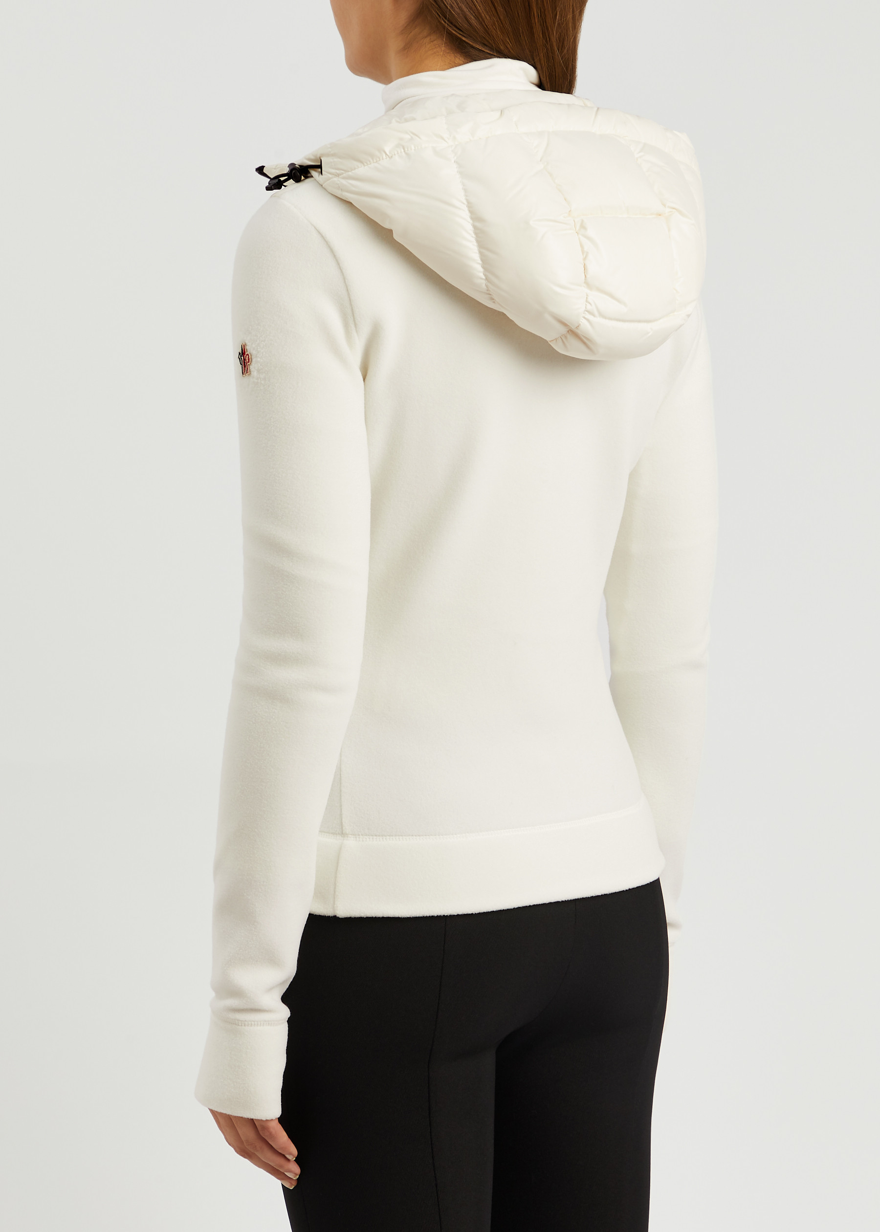 MONCLER Quilted shell and fleece jacket | Harvey Nichols