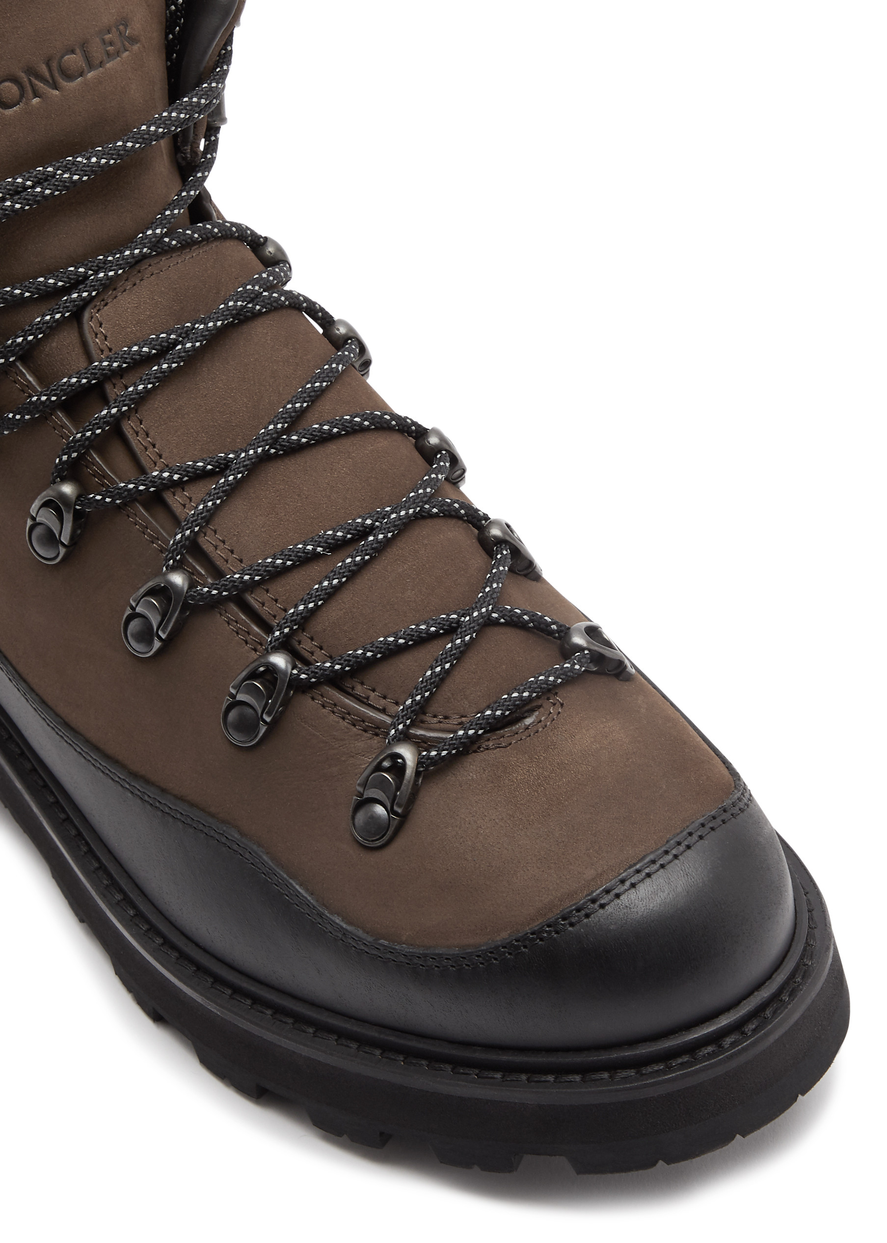 MONCLER Peka Trek panelled nubuck hiking boots | Harvey Nichols
