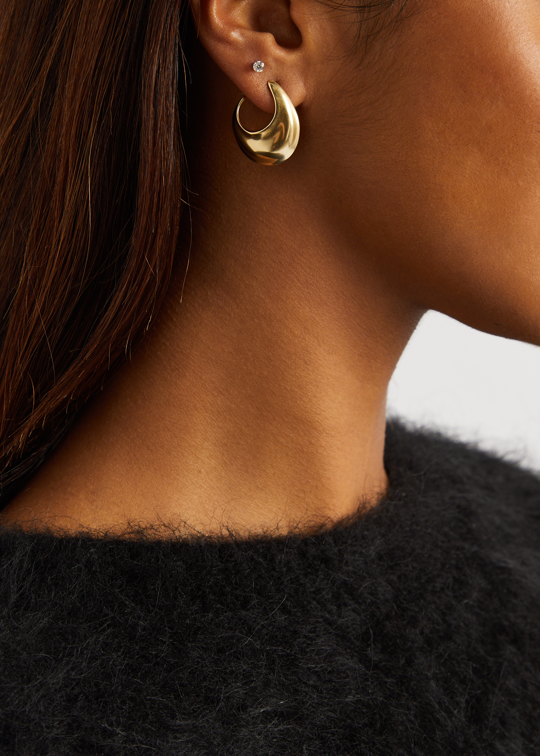 BY PARIAH Sabine 14kt gold vermeil hoop earrings | Harvey Nichols