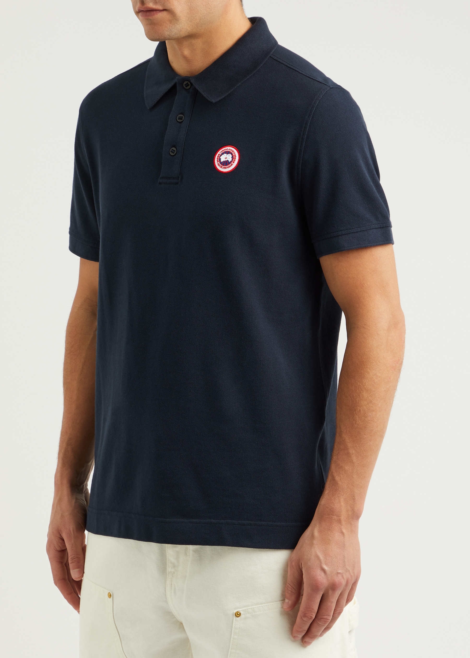 CANADA GOOSE Beckley logo piqué cotton polo shirt | Harvey Nichols