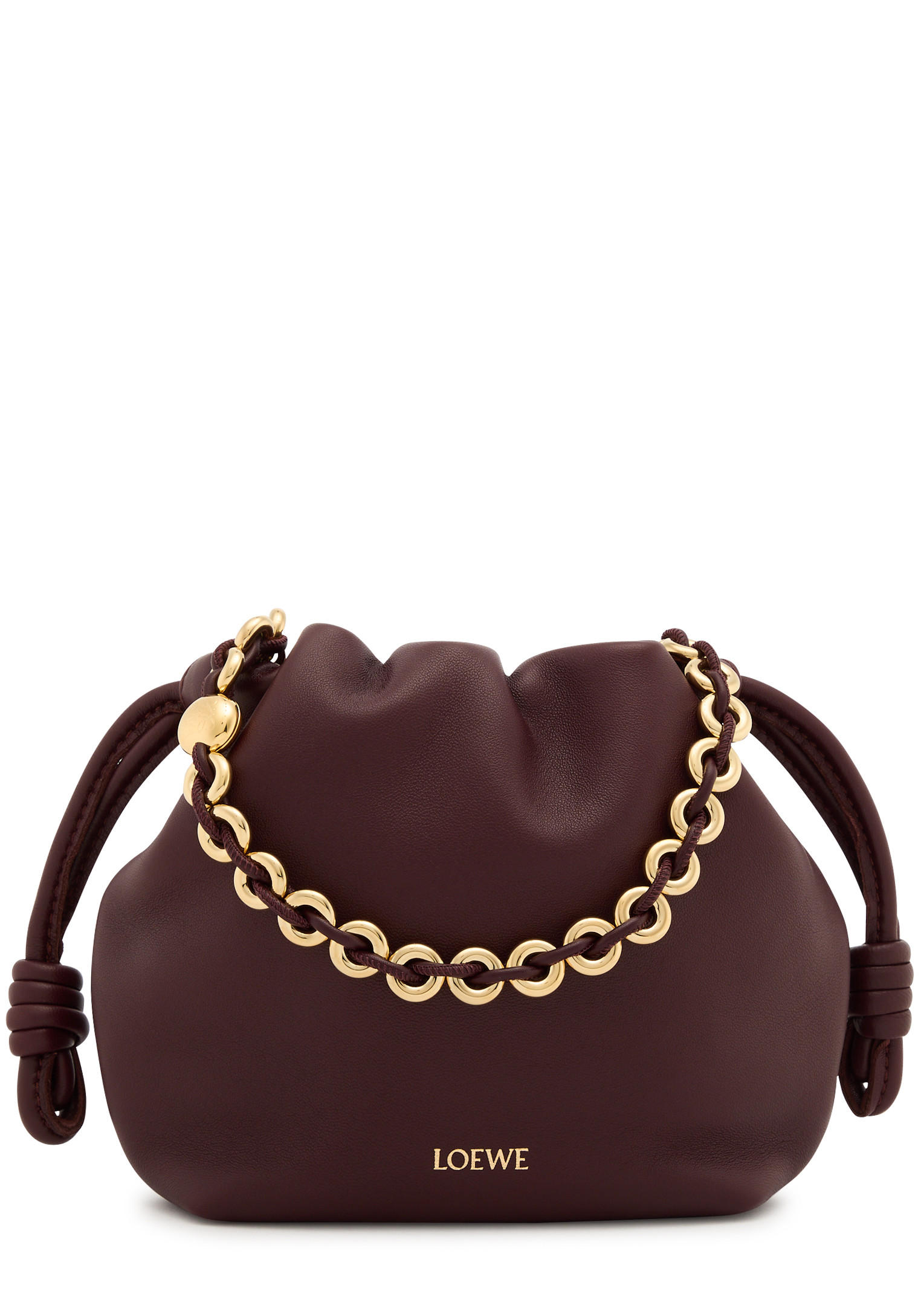 LOEWE Flamenco leather clutch | Harvey Nichols