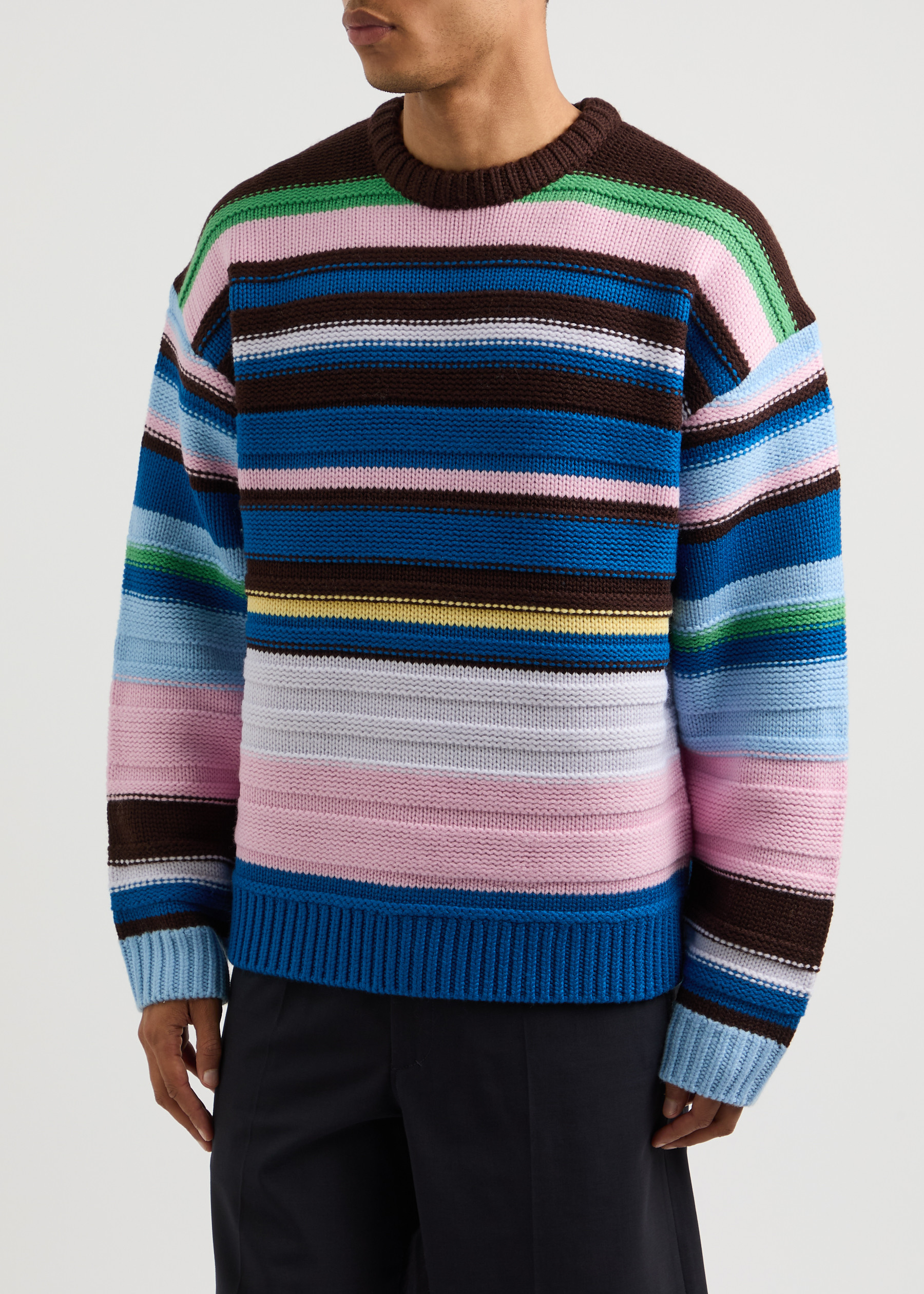 JW ANDERSON Striped wool jumper | Harvey Nichols