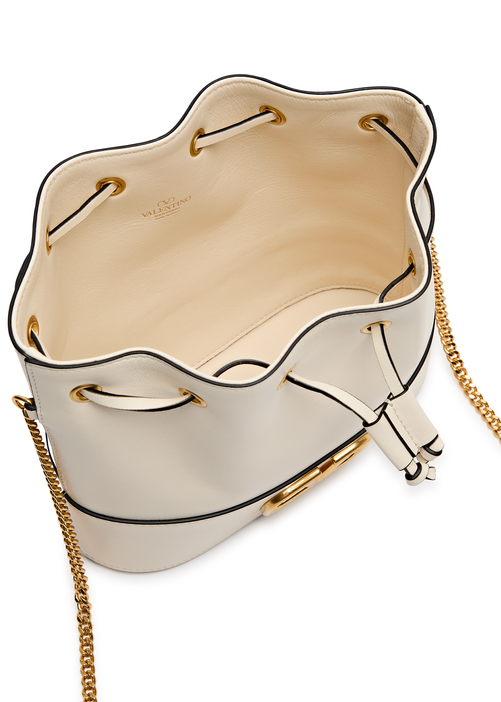 VALENTINO GARAVANI VLogo mini leather bucket bag | Harvey Nichols
