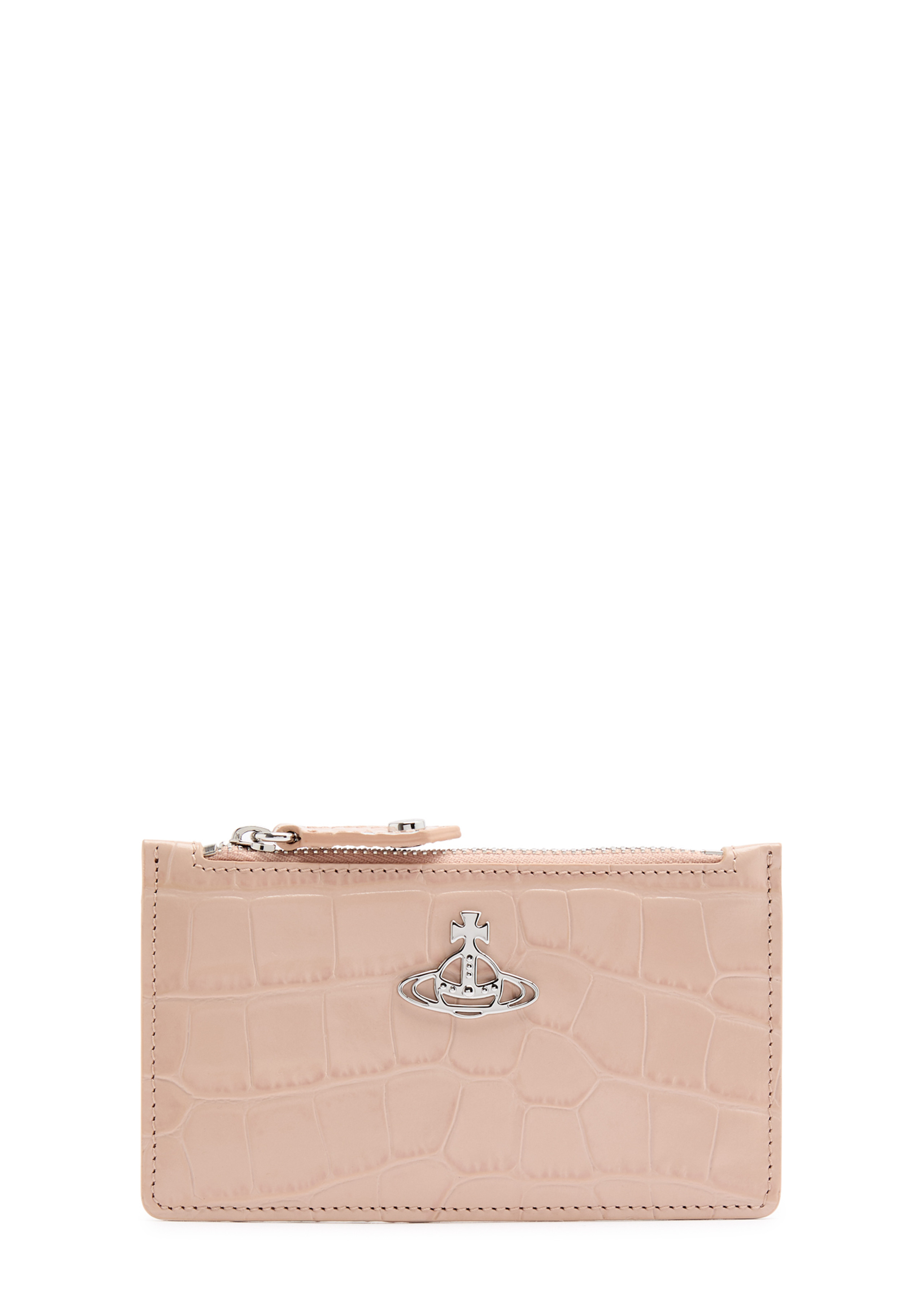 VIVIENNE WESTWOOD Orb crocodile-effect leather card holder | Harvey Nichols