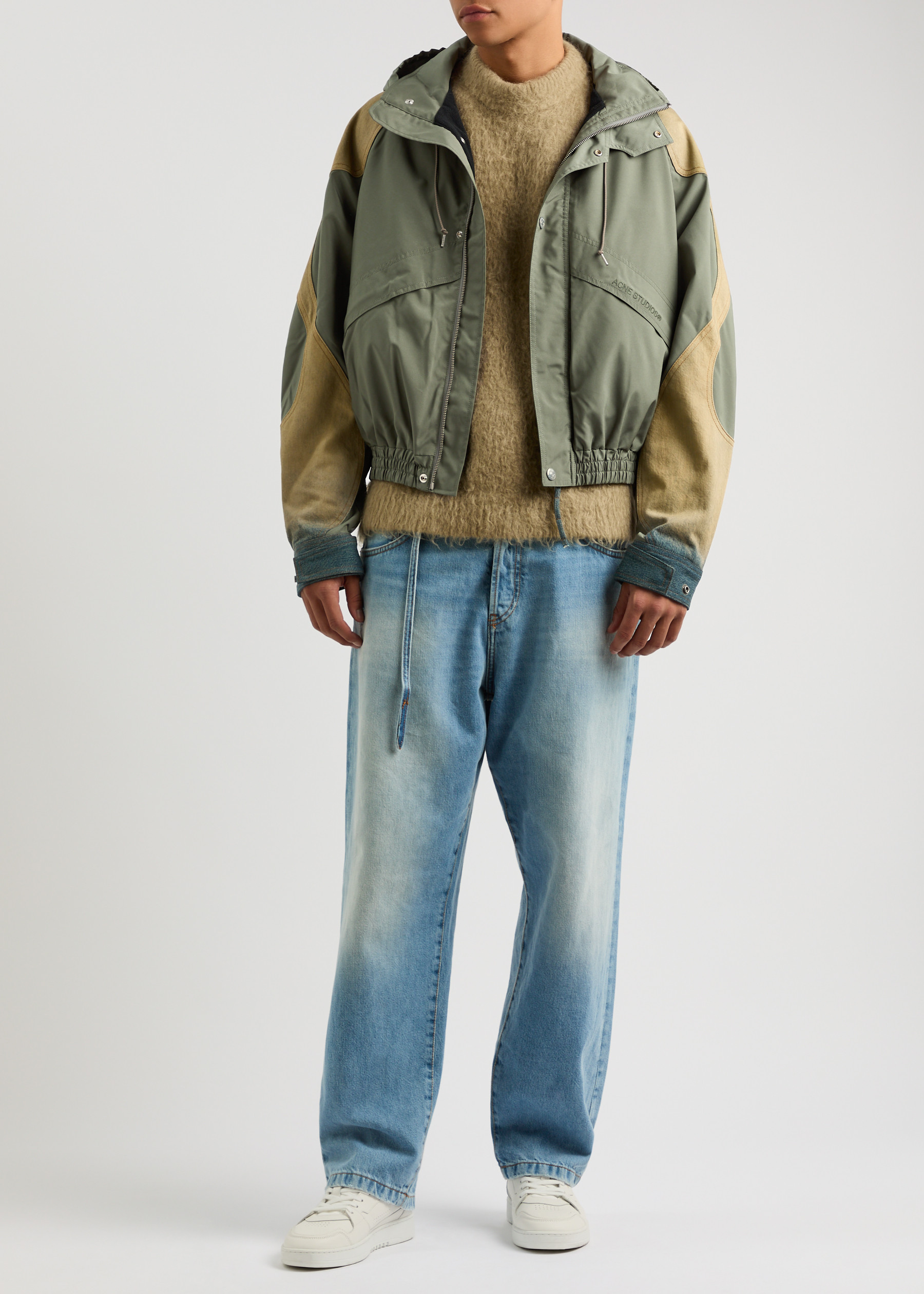ACNE STUDIOS Hooded panelled shell jacket | Harvey Nichols