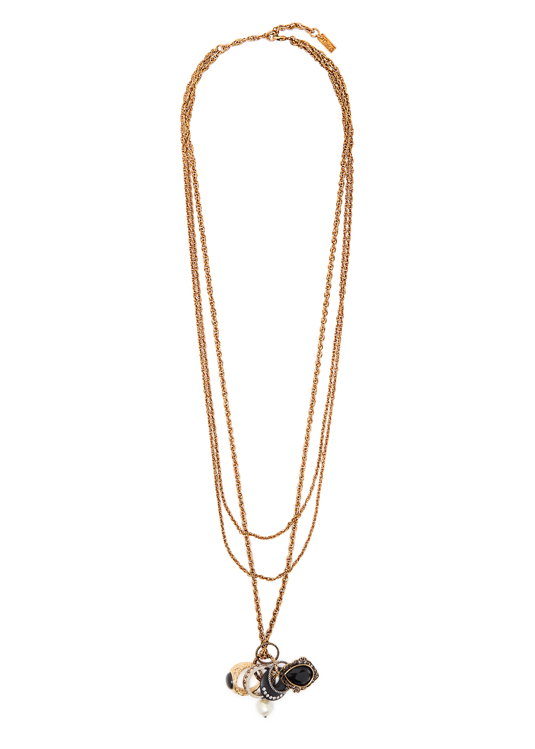 CHLOE The Chloé Antique Pearls embellished necklace | Harvey Nichols