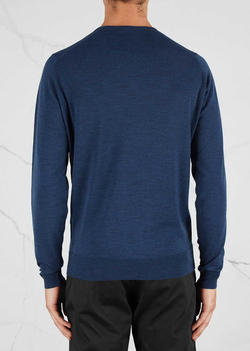 JOHN SMEDLEY Blenheim fine-knit wool jumper | Harvey Nichols