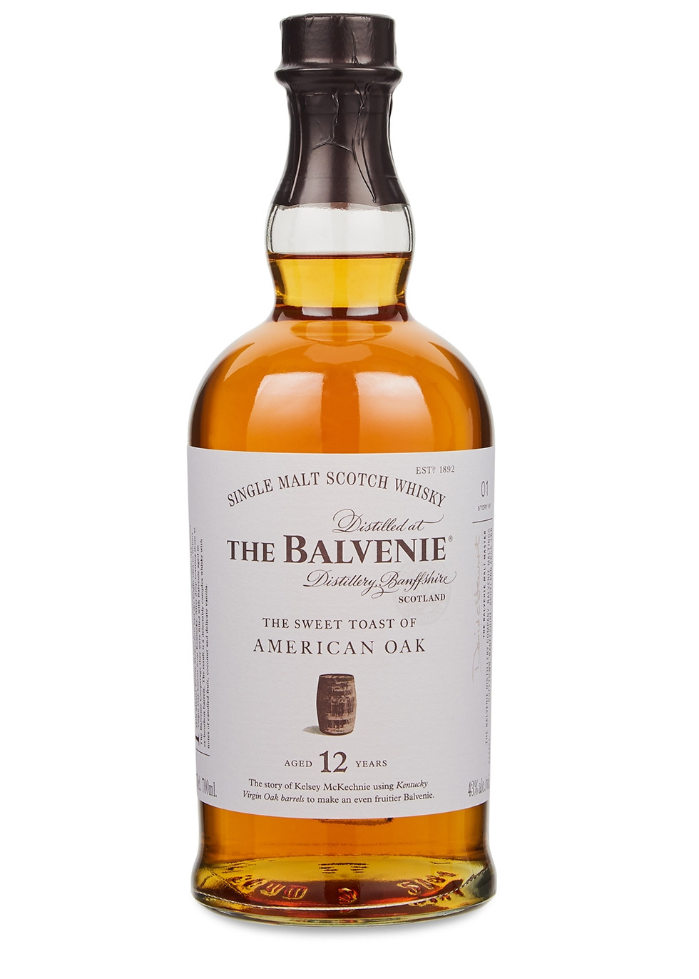 BALVENIE The Sweet Toast of American Oak 12 Year Old Single Malt Scotch ...