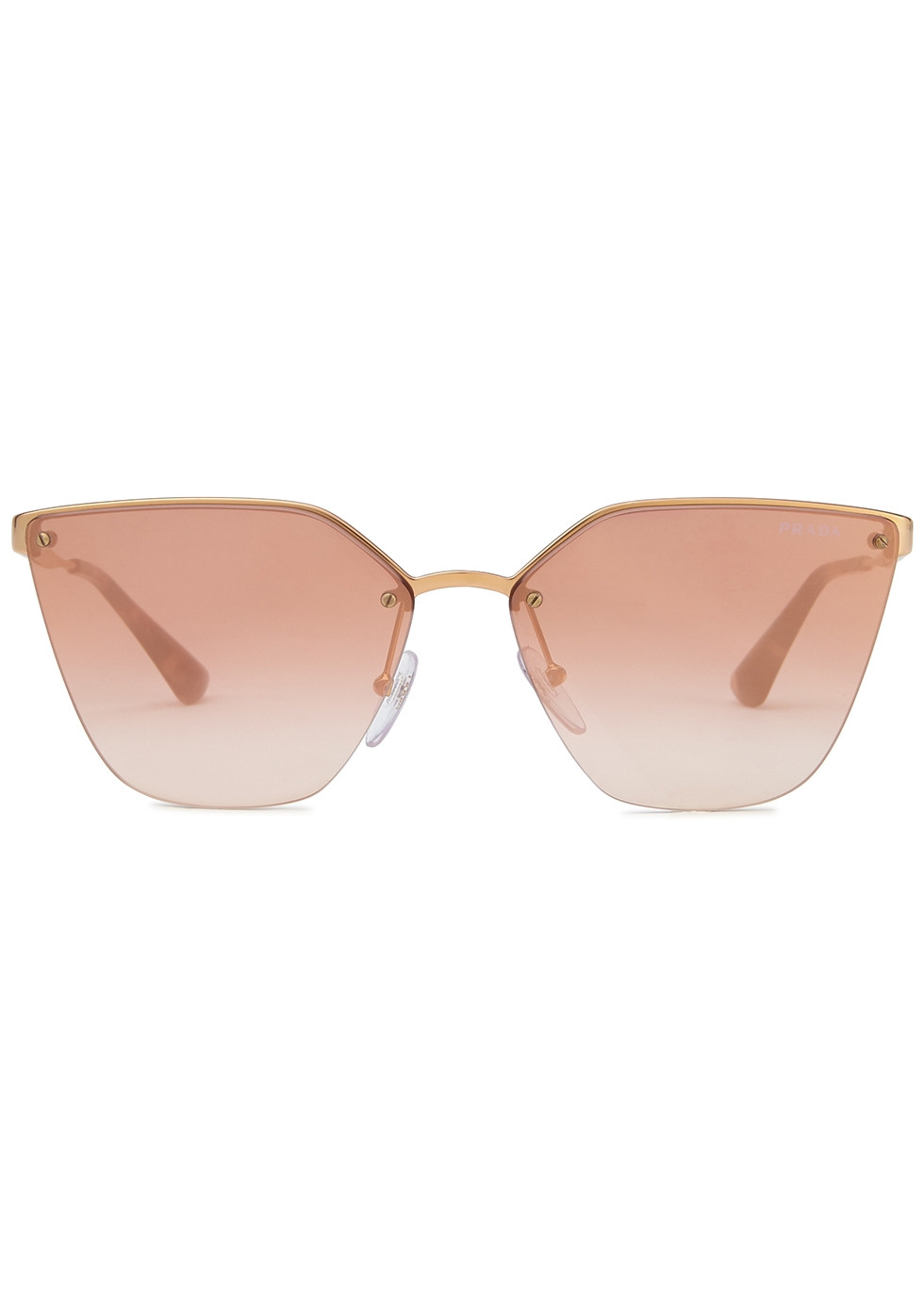 PRADA PRADA PINK MIRROR SUNGLASSES | Harvey Nichols