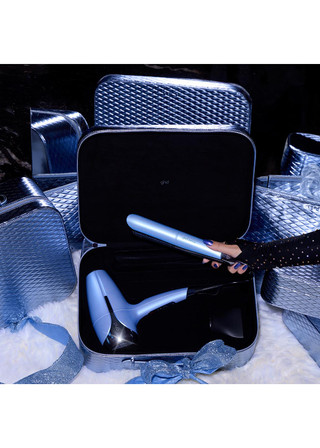 GHD Chronos Hair Straightener & Helios Hair Dryer in Icy Blue Deluxe ...