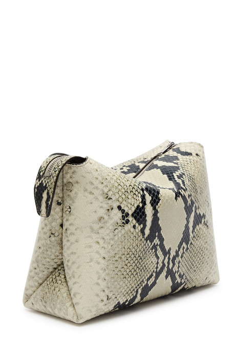 KHAITE Lina python-effect leather cross-body bag | Harvey Nichols KHAITE Lina python-effect leather cross-body bag | Harvey Nichols