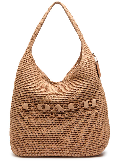 COACH Brooklyn 39 straw shoulder bag | Harvey Nichols