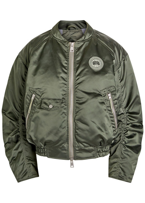 CANADA GOOSE Jade quilted satin bomber jacket | Harvey Nichols