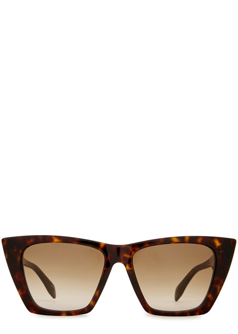 ALEXANDER MCQUEEN Tortoiseshell cat-eye sunglasses | Harvey Nichols