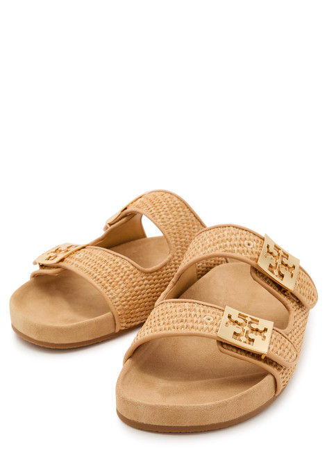 TORY BURCH Mellow raffia sliders | Harvey Nichols