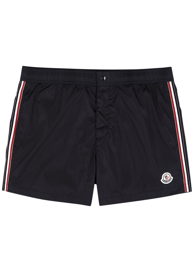 MONCLER Striped logo shell swim shorts | Harvey Nichols