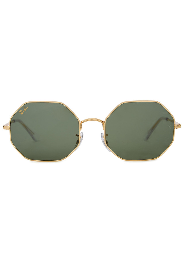 RAY-BAN 1972 Legend gold-tone octagon-frame sunglasses | Harvey Nichols