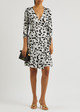 DIANE VON FURSTENBERG Julian printed silk-jersey mini wrap dress ...