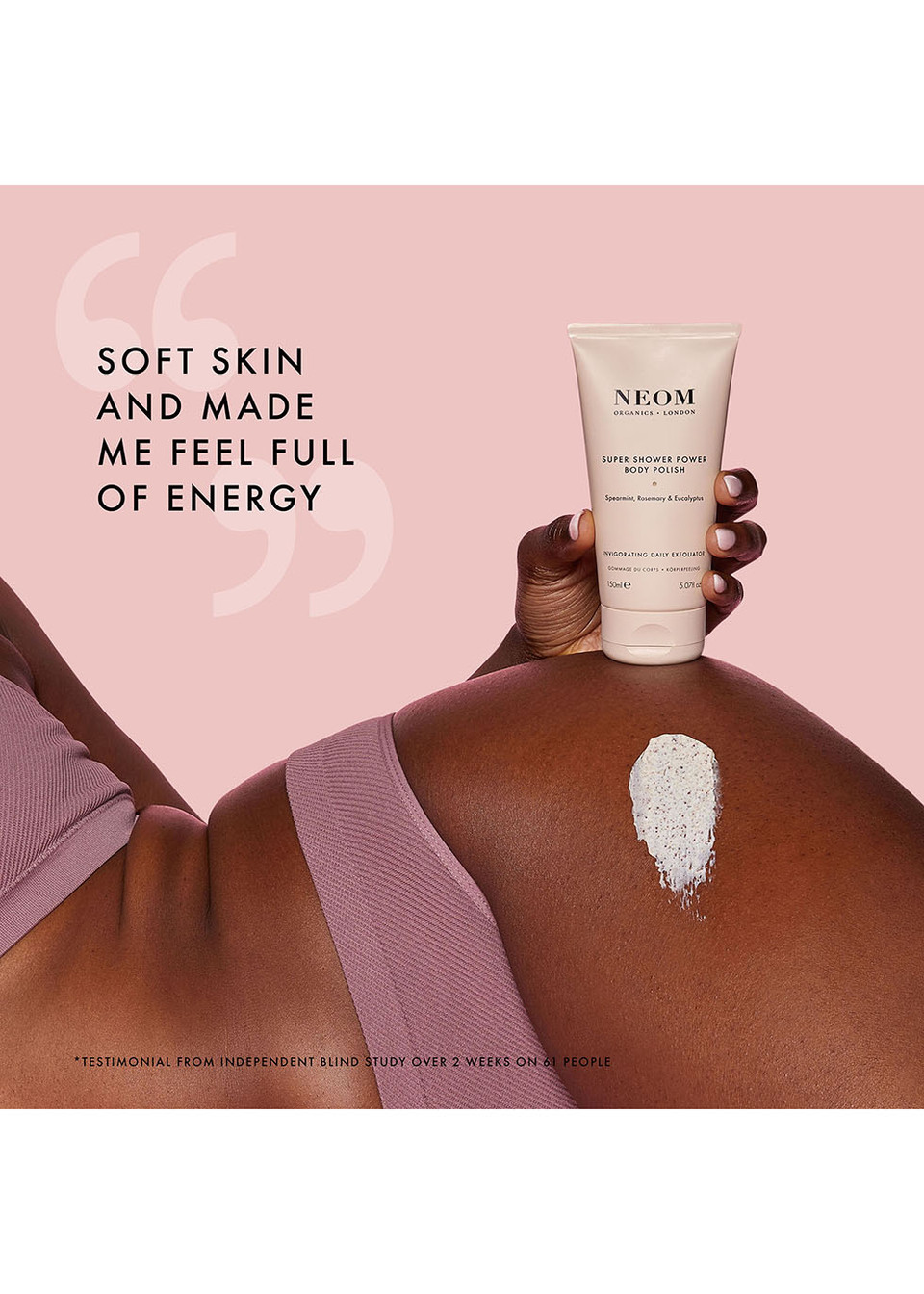 NEOM WELLBEING Super Shower Power Body Polish 150ml | Harvey Nichols