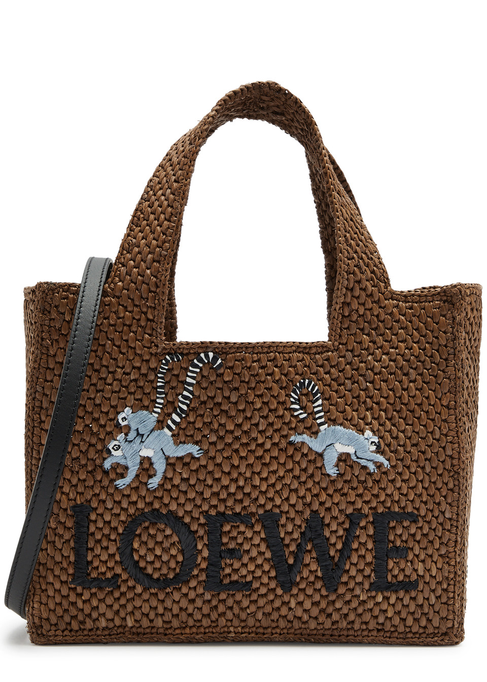 LOEWE X Suna Fujita Lemur small raffia tote | Harvey Nichols