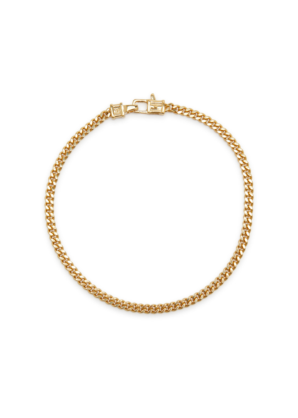 TOM WOOD Curb M 18kt gold-plated chain bracelet | Harvey Nichols