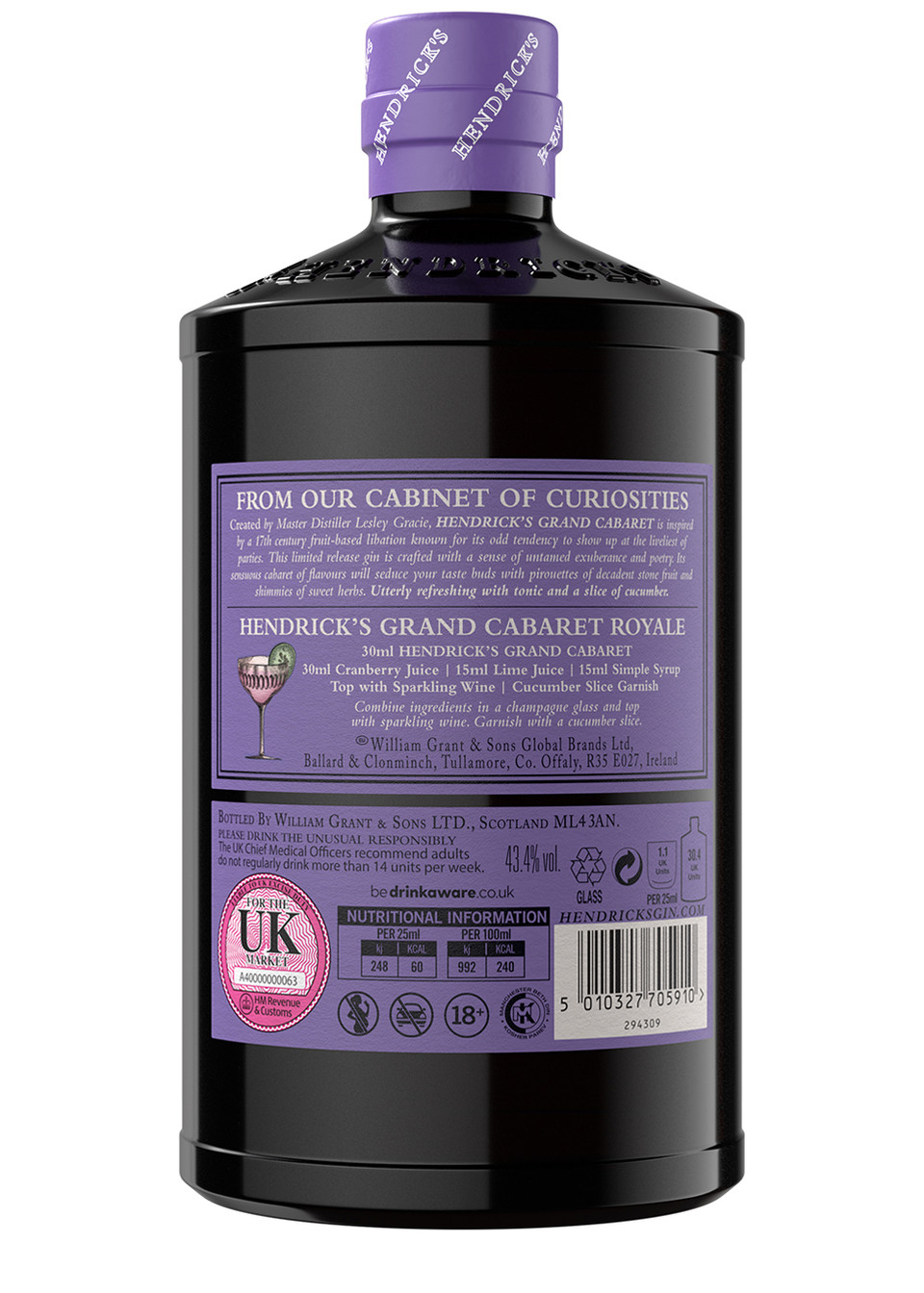 HENDRICK'S Grand Cabaret Gin 700ml | Harvey Nichols