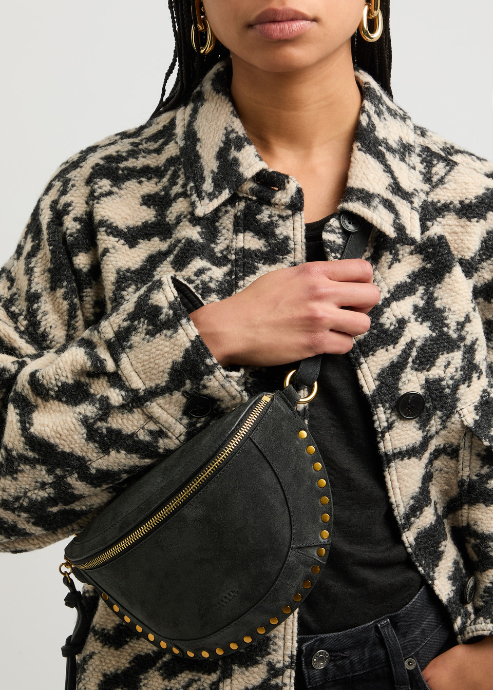 ISABEL MARANT Skano suede shoulder bag | Harvey Nichols