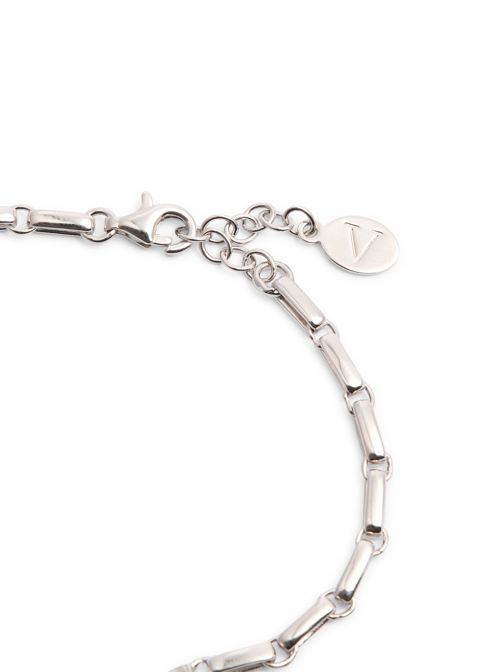 LAURA VANN Crystal-embellished rhodium-plated bracelet | Harvey Nichols