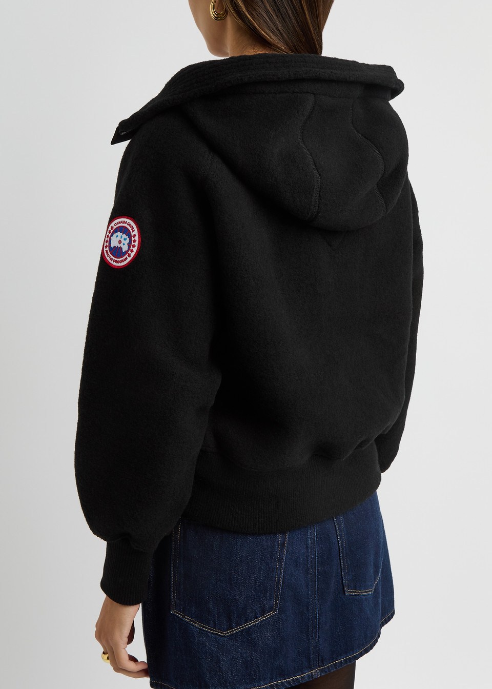 CANADA GOOSE Chilliwack hooded wool-blend fleece jacket | Harvey Nichols