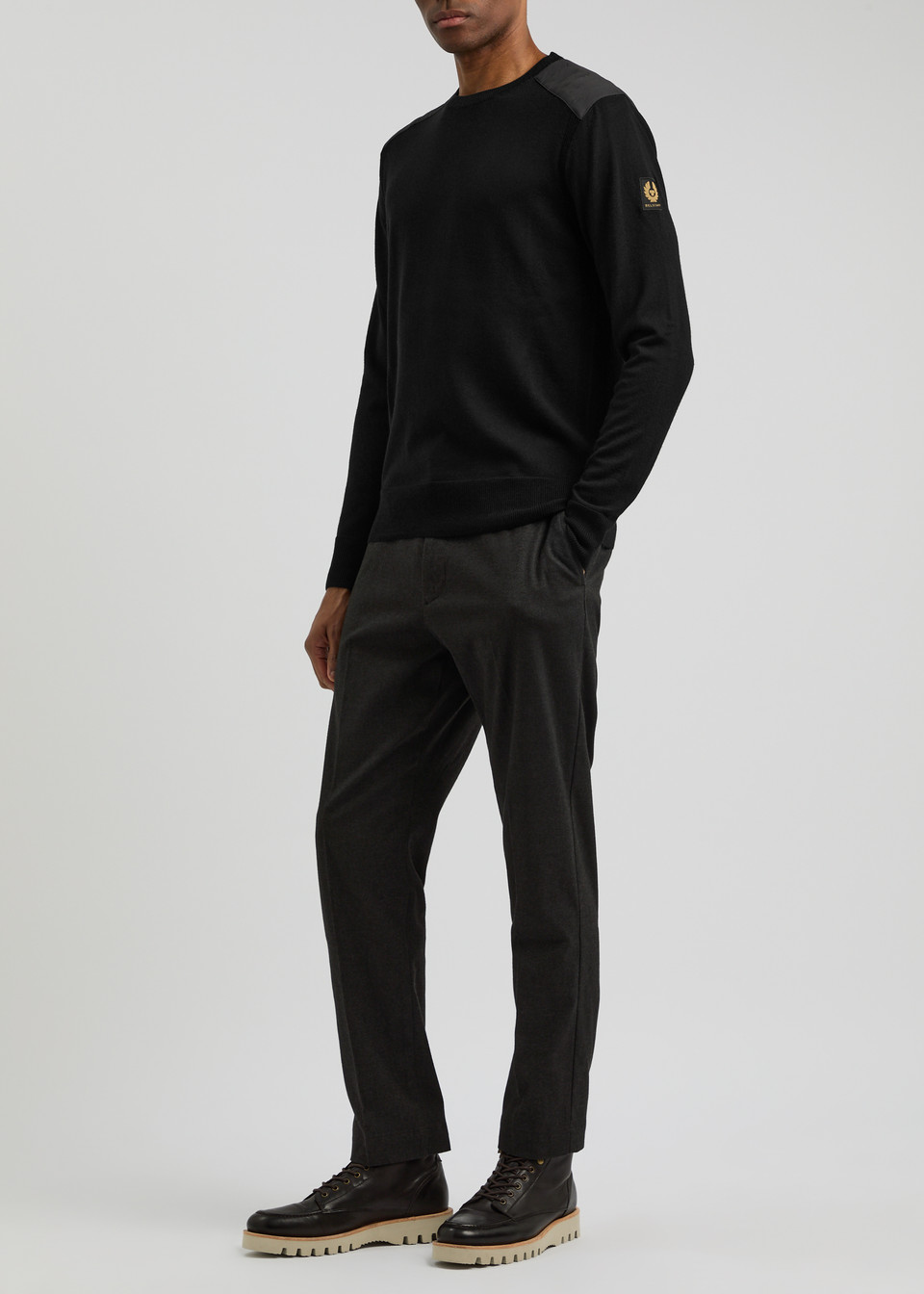 BELSTAFF Kerrigan logo wool jumper | Harvey Nichols