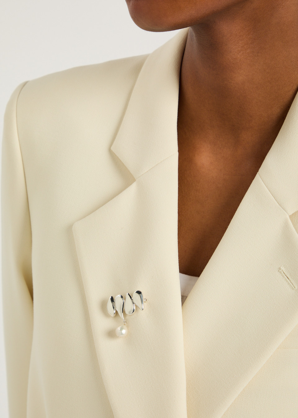 AGMES Joy sterling silver brooch | Harvey Nichols