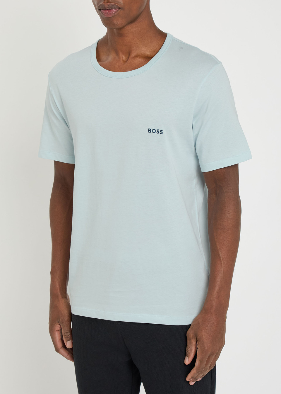BOSS Classic logo-embroidered cotton T-shirt - set of three | Harvey ...