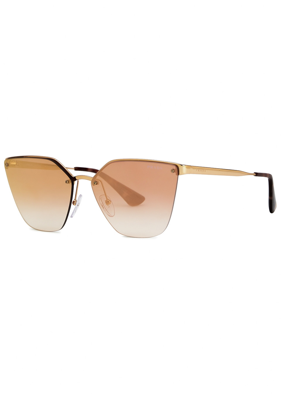 PRADA PRADA PINK MIRROR SUNGLASSES | Harvey Nichols