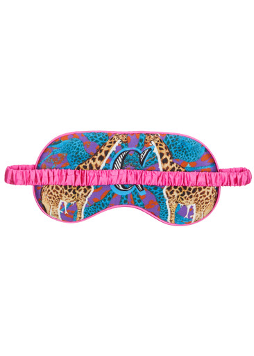 JESSICA RUSSELL FLINT G Is For Giraffe silk eye mask | Harvey Nichols