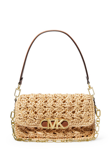 MICHAEL MICHAEL KORS Parker medium woven straw shoulder bag Harvey Nichols