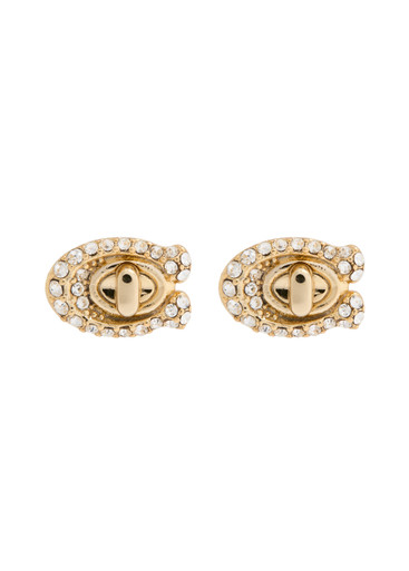 COACH Logo-embellished stud earrings | Harvey Nichols